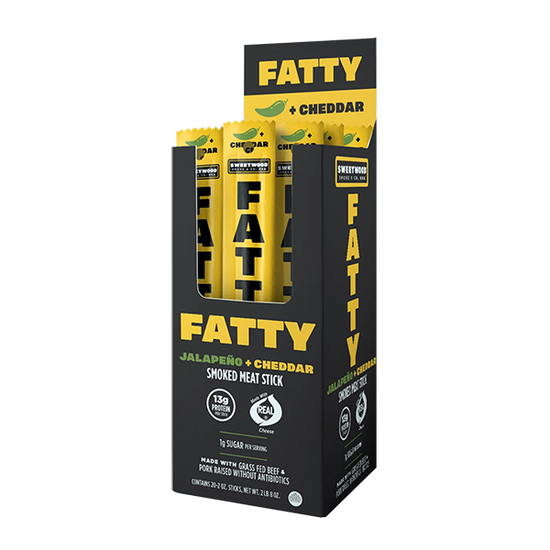 Sweetwood - Fatty 2.0 - Jalapeno + Cheddar 20/2oz – Colorado Food Showroom