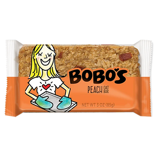 Bobo's - Oat Bar - Peach 12/3oz – Colorado Food Showroom